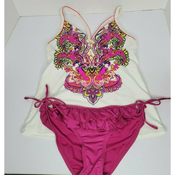 Athleta | Swim | Athleta Womens Offshore Paisley Swimsuit Tankini T ...